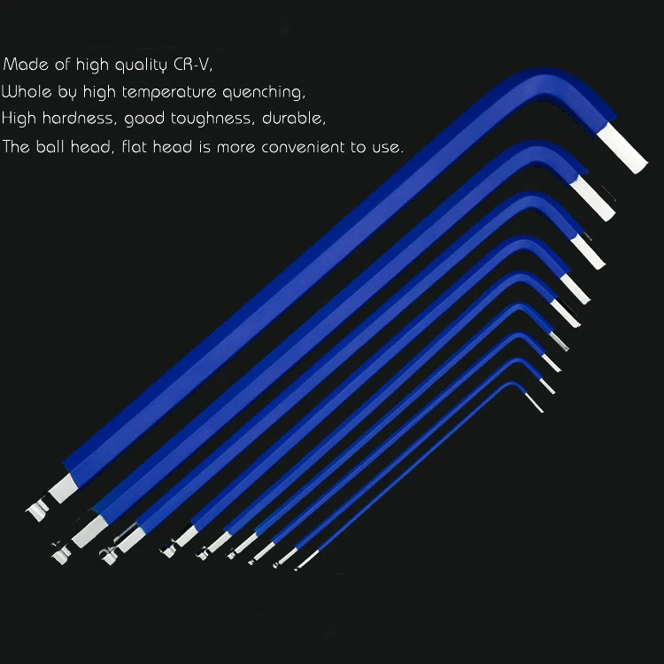 9pcs Allen Key Set Color High Hardness Tool Set Allen Wrench Hex Key ...