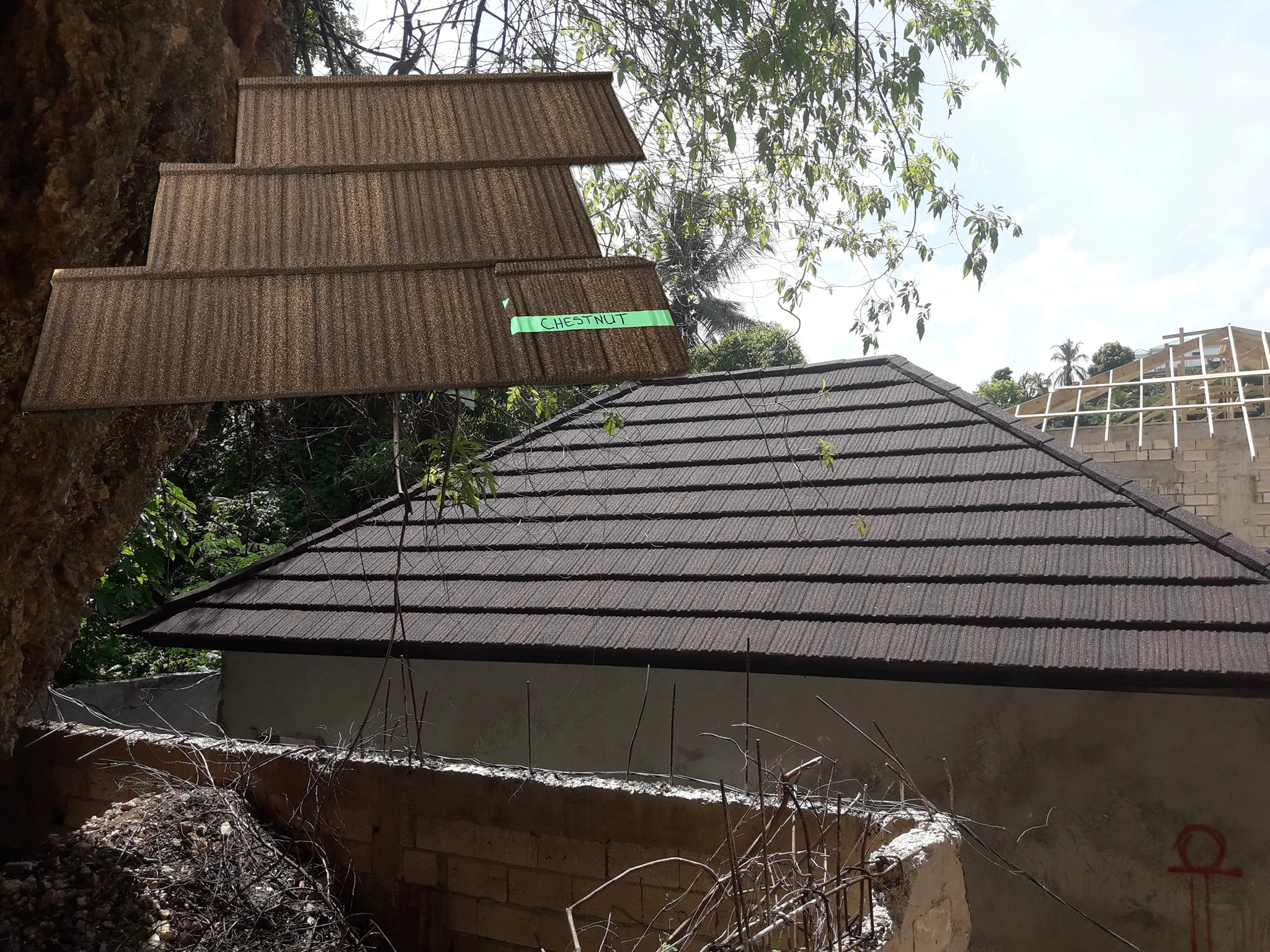 Stone Coated Metal Roof Tiles: Philippine Villa Building Material ...