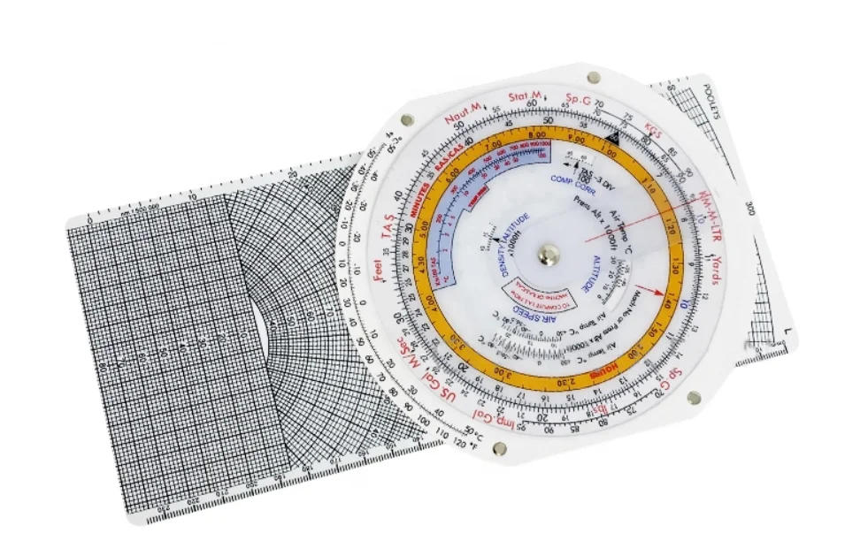 Circular Flight Computer - Aviation Plotter Training Tool