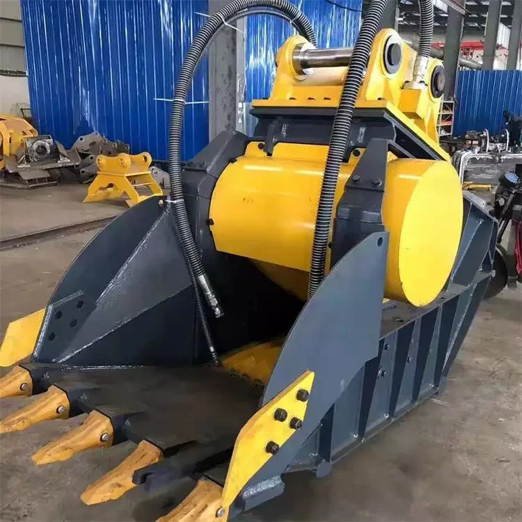 Construction Machinery Attachment Excavator Hydraulic Crushing Bucket ...