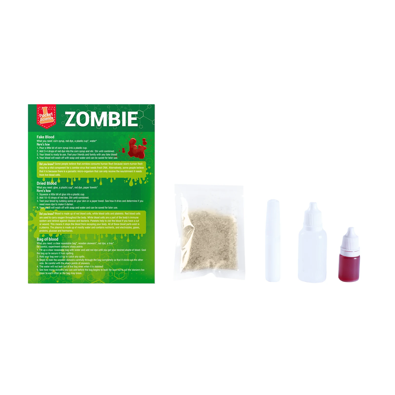 Mini-lab-kit Zombies Science Experiment Lab School for Kids DIY ...