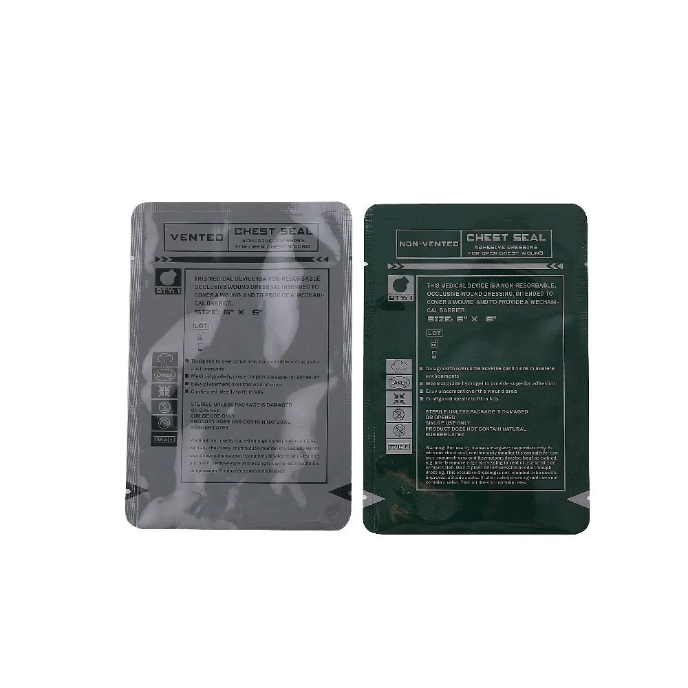 First Aid Trauma Dressing Tactical Chest Seal For Emergency First Ait ...