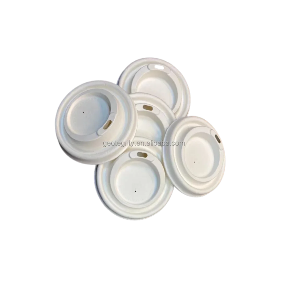 Bagasse Cup Lids And Coffee Lids - Buy Custom Disposable Coffee Cup Lid ...