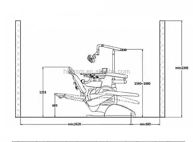 High Quality Dental Standard Size Lamp Led Chair Surgery Unit Dental ...