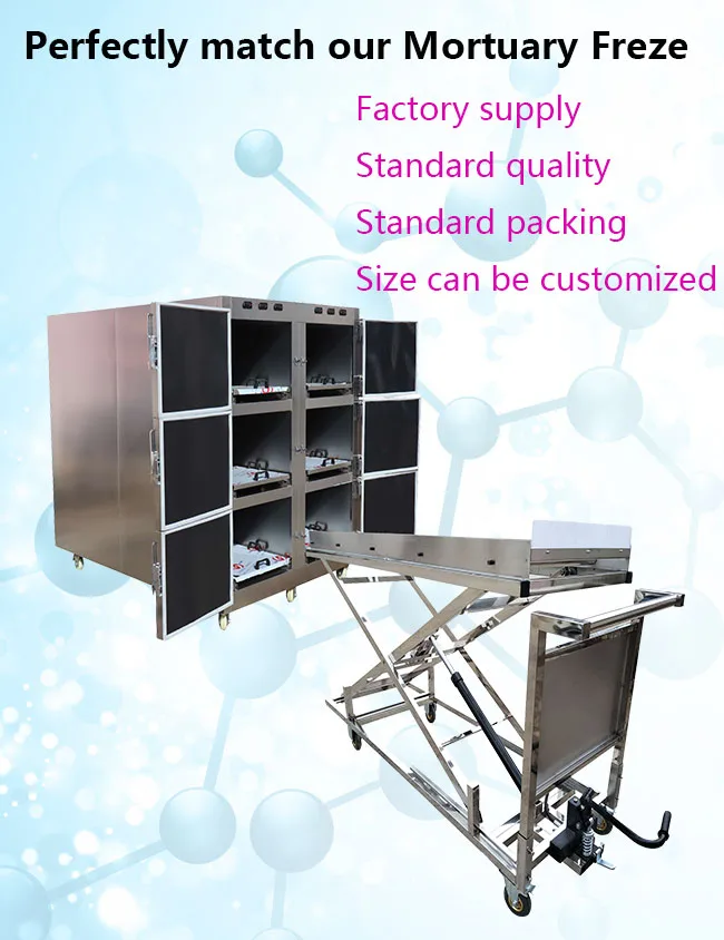 Hospital Hydraulic Mortuary Equipment Morgue Cadaver Stainless Steel ...