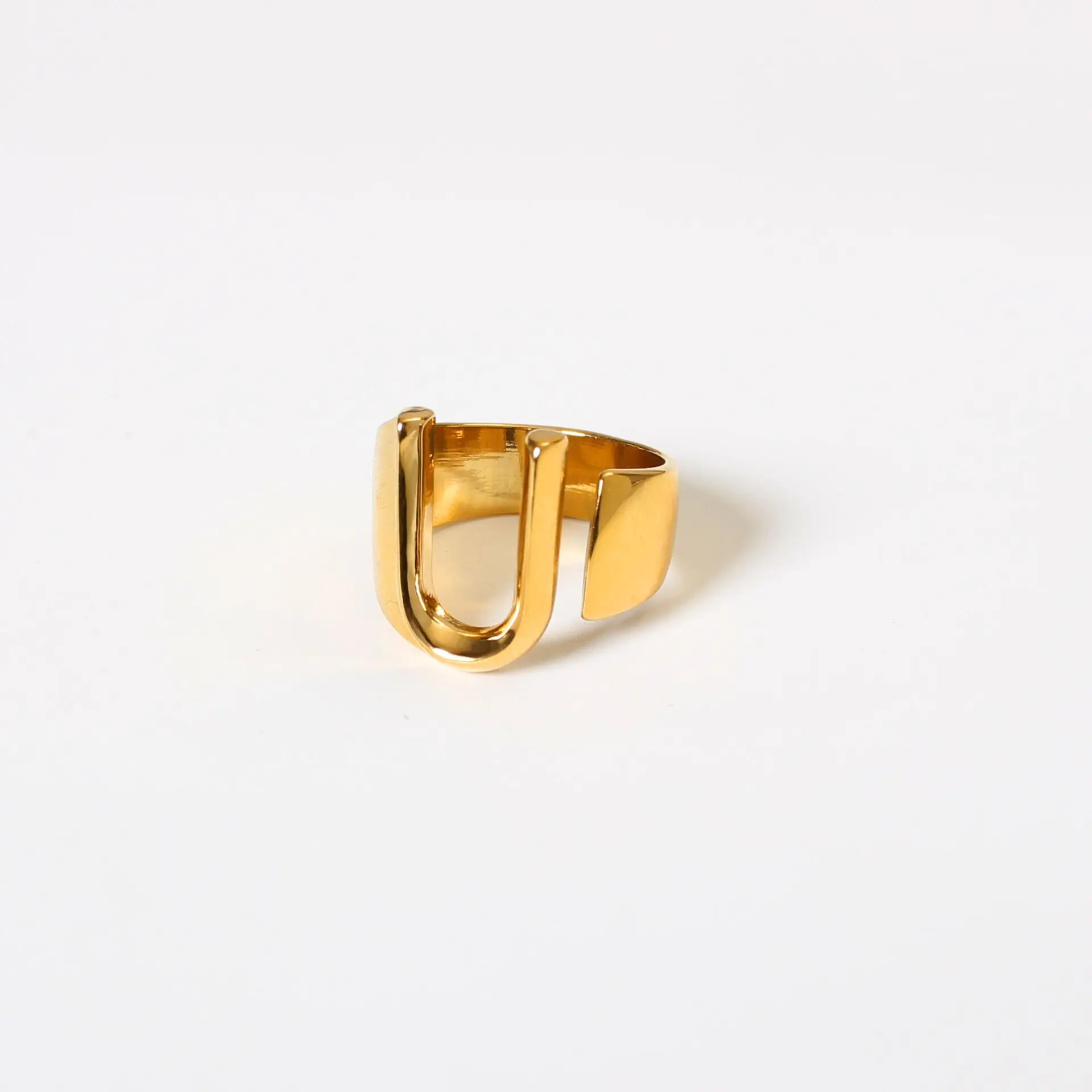 Fashion Gold Plated Adjustable Alphabet Letter Rings For Women - Buy ...