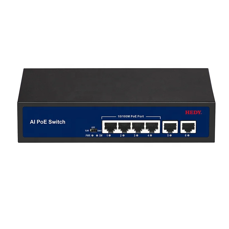 Unmanaged Poe Switch 4 Port Switch Poe Network CCTV Security Camera ...