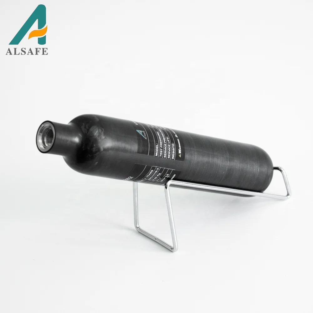 Alsafe 4500psi 580cc High Pressure Carbon Fiber Tank Oxygen Pcp Gas ...