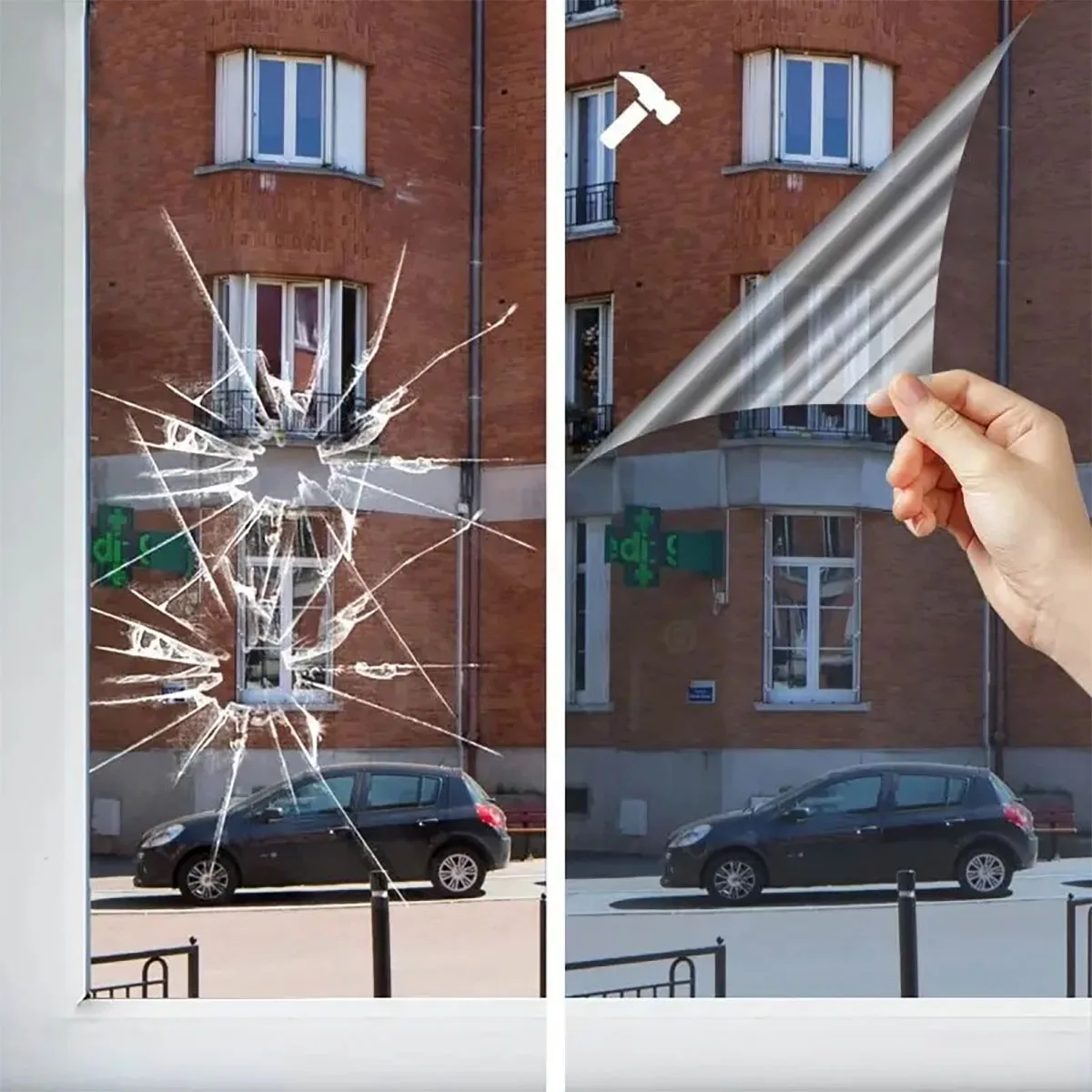 2mil Clear Security Window Film - Shatterproof & Durable