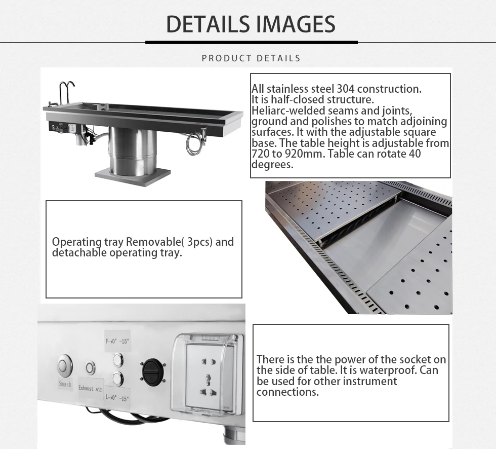 Roundfin Autopsy Table - Durable, Adjustable, and Versatile