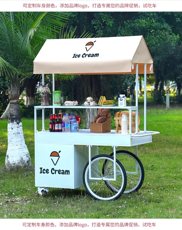 Commercial Multi-Functional Movable Display Cabinet Popular Ice Cream ...