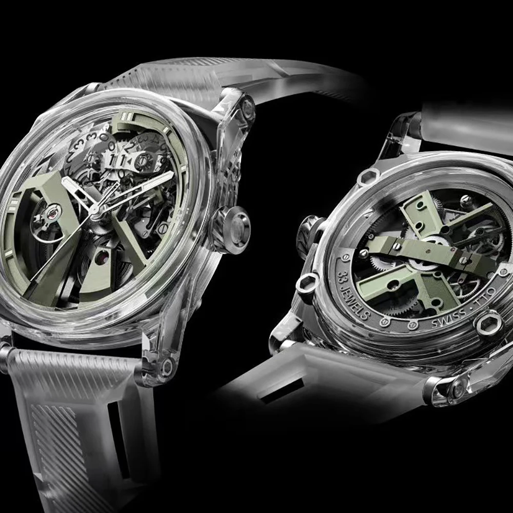 Men's Artist Series Skull Automatic Skeletonized Dial Watch