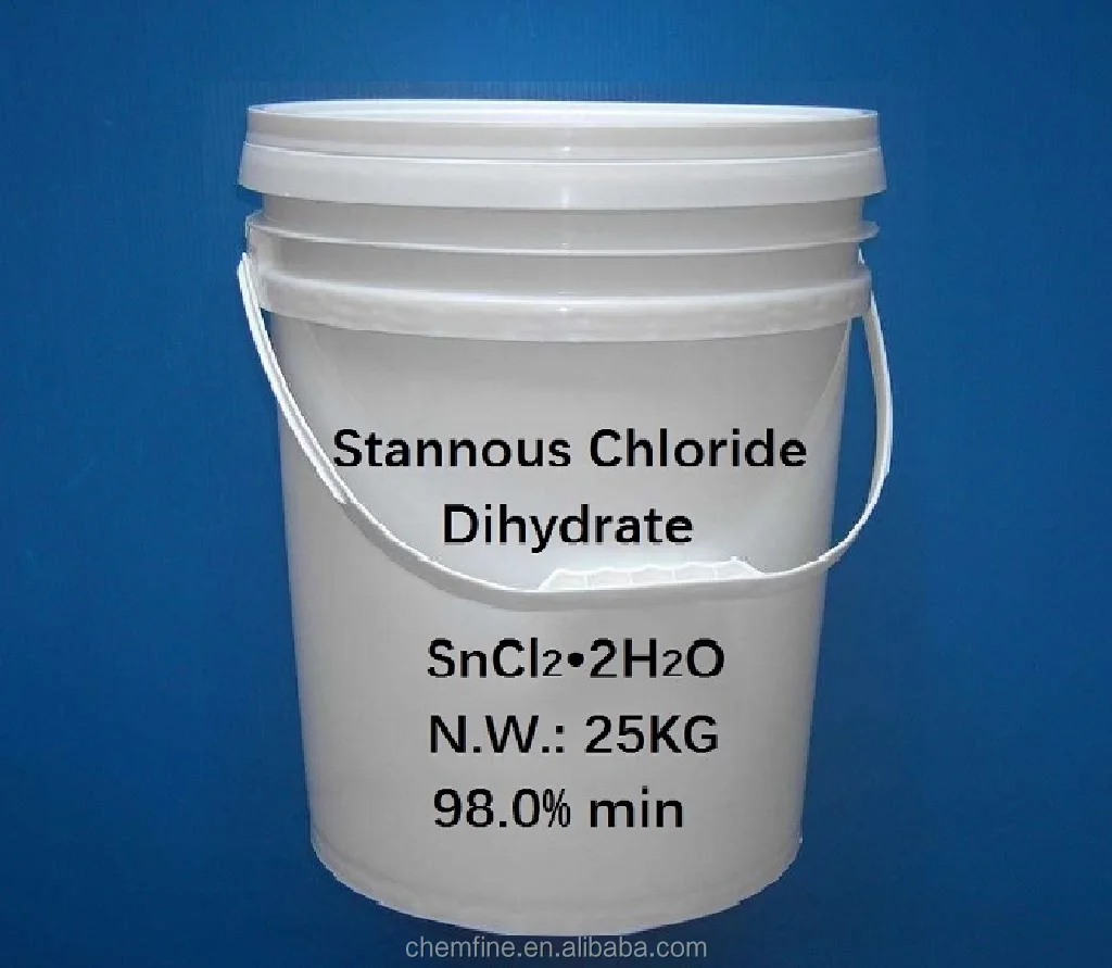 CAS 10025-69-1 Sncl2 2H2O Stannous Chloride Dihydrate - 99.0% Purity