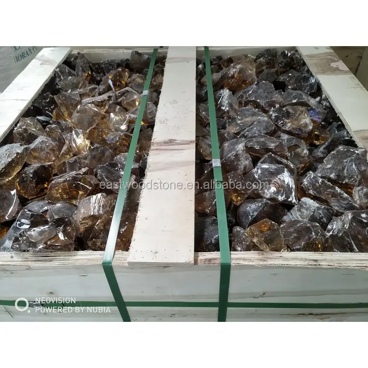 Dark Blue Purple Colored Tumbled Slag Glass Crushed Large Rocks For ...