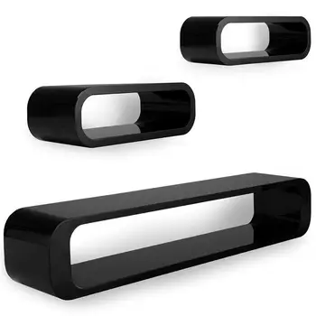 Home Decorative Goods Oval Shape Designer Wall Floating Shelf Oval ...