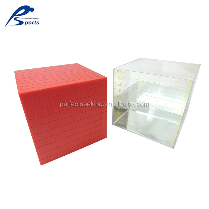 Colorful Plastic Number Cube Base Ten Block Convex Surface Base 10 Sets ...