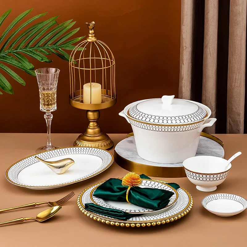 Arabian Dinnerware Set Bone China Dinnerware Set In Glazed Decoration ...