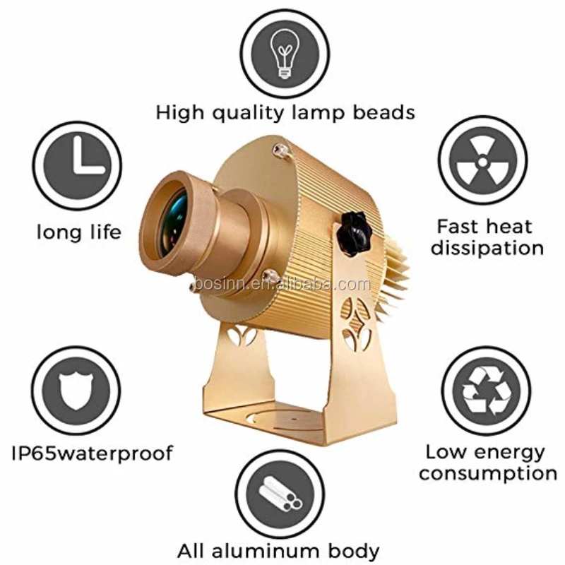Gobo Projection Lights Ip65 Waterproof With Manual Zoom Effect ...