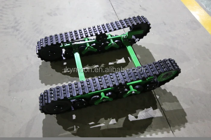 Mini Wireless Remote Control Crawler Chassis - Rubber Tracked Platform