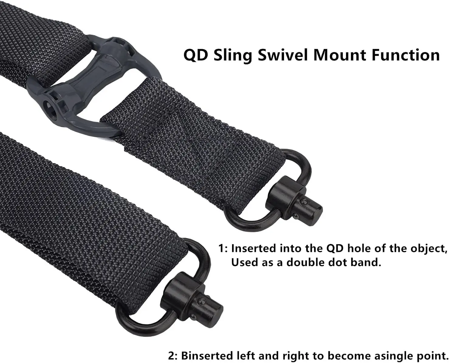 Two Point Sling and Attachments Mounts Adjustable Length Tactical ...