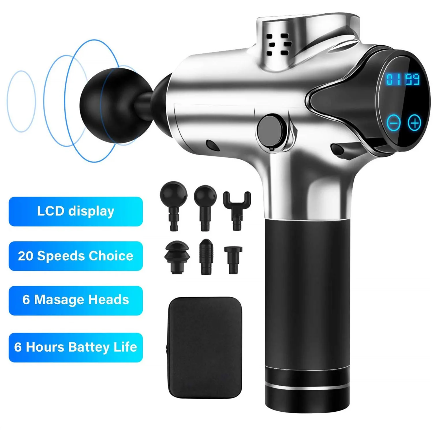 Amazon Hotseller Handheld Relax Smart Relief Powerful Electric Massager ...