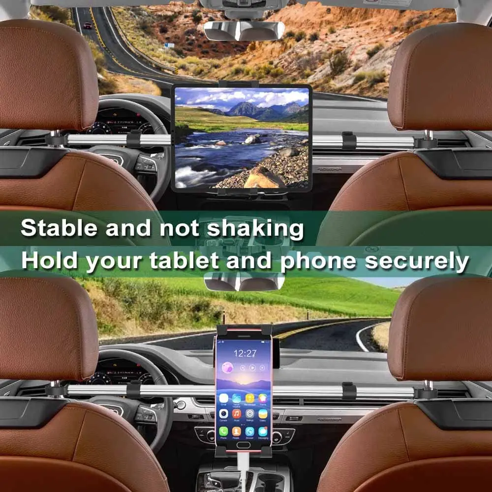 Car Tablet Mount Headrest Tablet Holder For 4.7 - 12.9 In Ipad ...