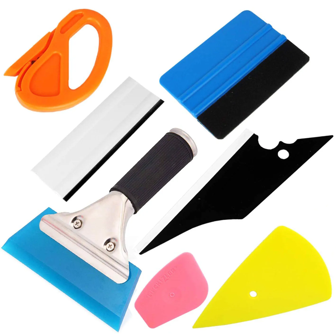 7p Window Tinting Tool Kit Equipment,Window Film Tools Hard Cards Tools ...