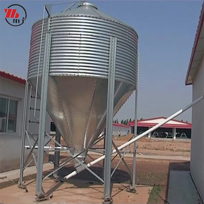 Hot Galvanized Feed Storage Silo For Animal Feed Such As Poultry ...