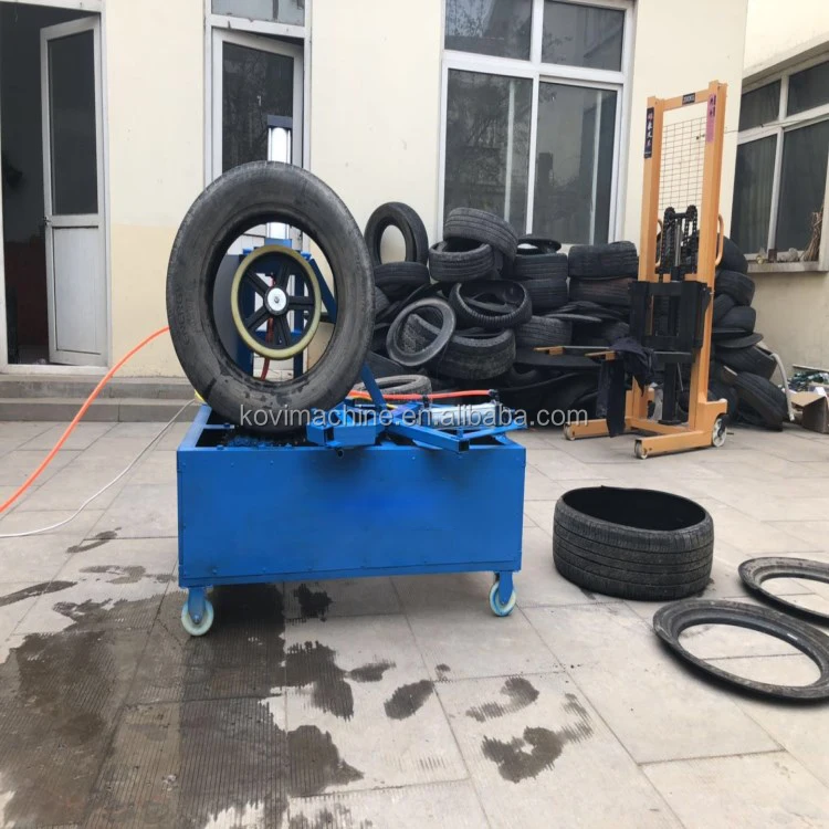 Big Tire Cutting Machine - Waste Tyre Recycling Power