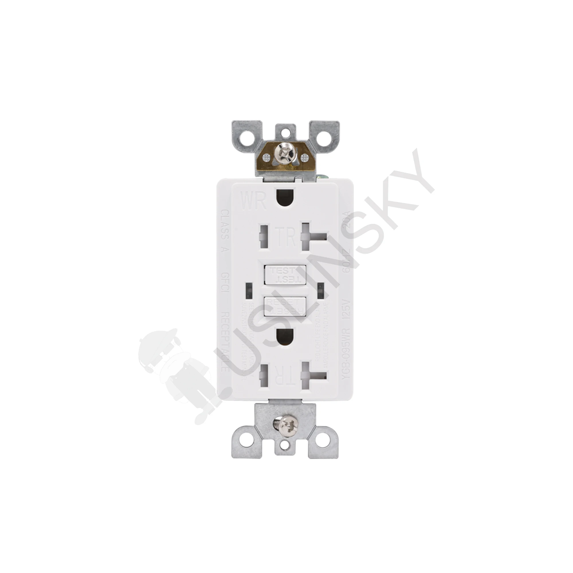 Ul Secure Electrical Gfci Socket With Test And Reset Button And Led ...