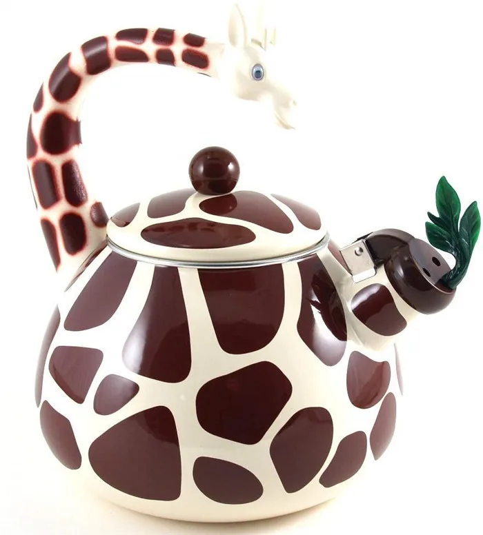 Ceramic Giraffe Whistling Tea Kettle Teapot - Beautyrich
