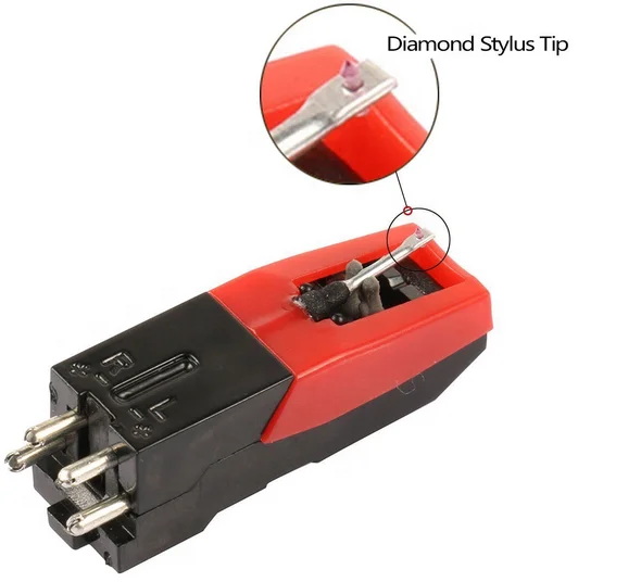 Phono Turntable Cartridge with Elliptical Stylus/needle