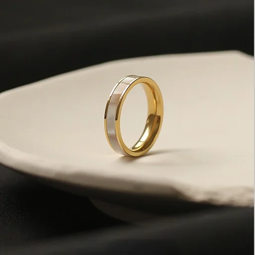 Waterproof Rings - Elegant 18K Gold Plated Stainless Steel