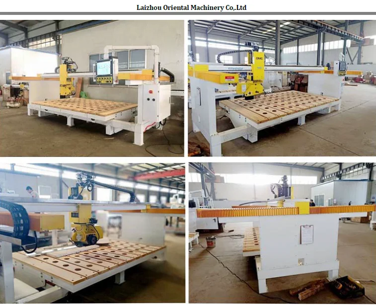Titan Table Tilting Cnc 5axis Granite Slab Bridge Saw Cutting Machine ...