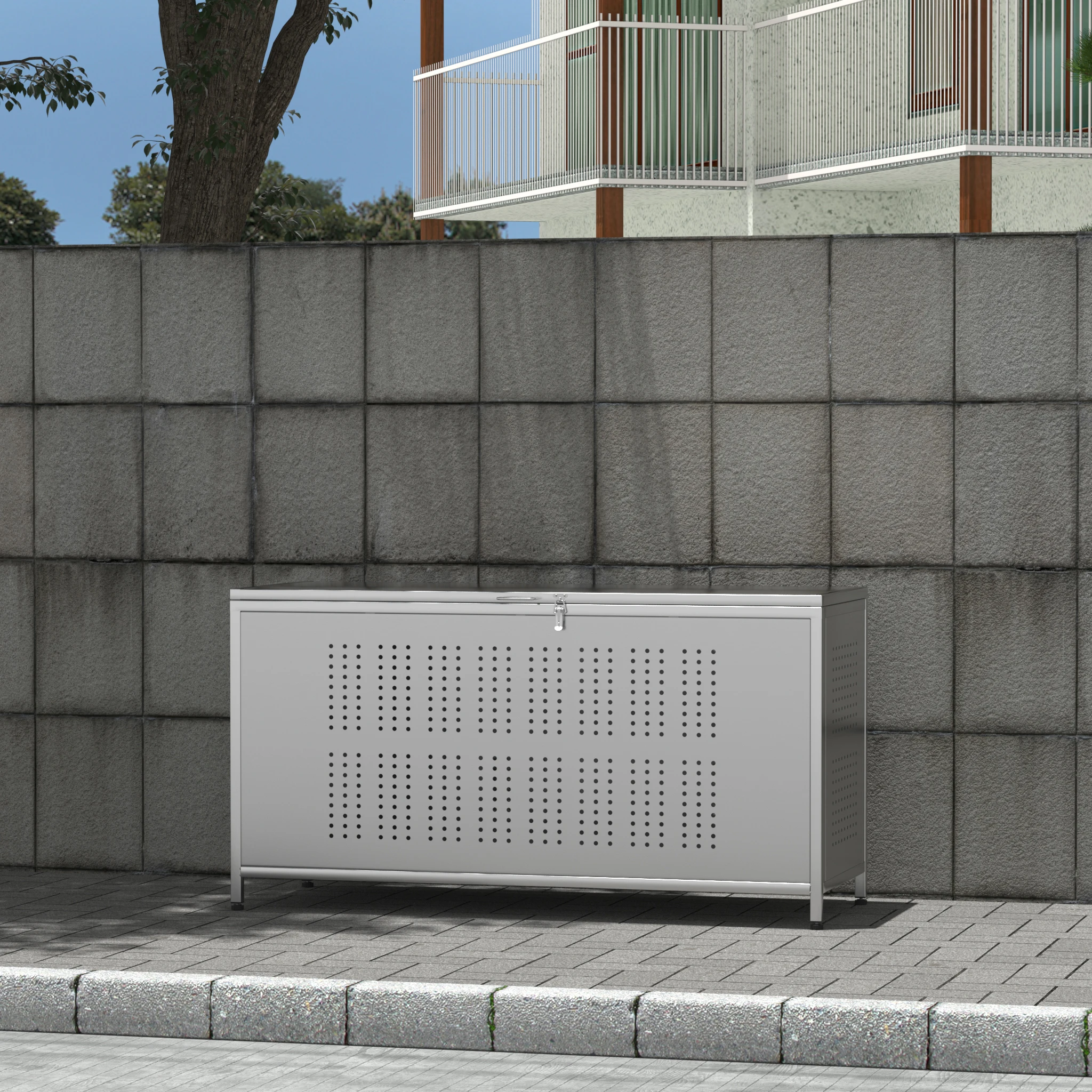 Stainless Steel Dumpster Outdoor Dumpster Multi-functional Box With ...