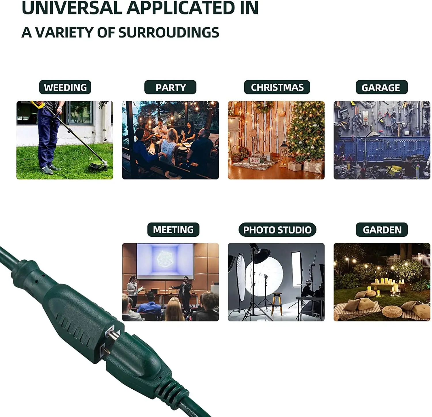 Heavy Duty Weatherproof Electrical Outlet Splitter Outdoor Extension ...