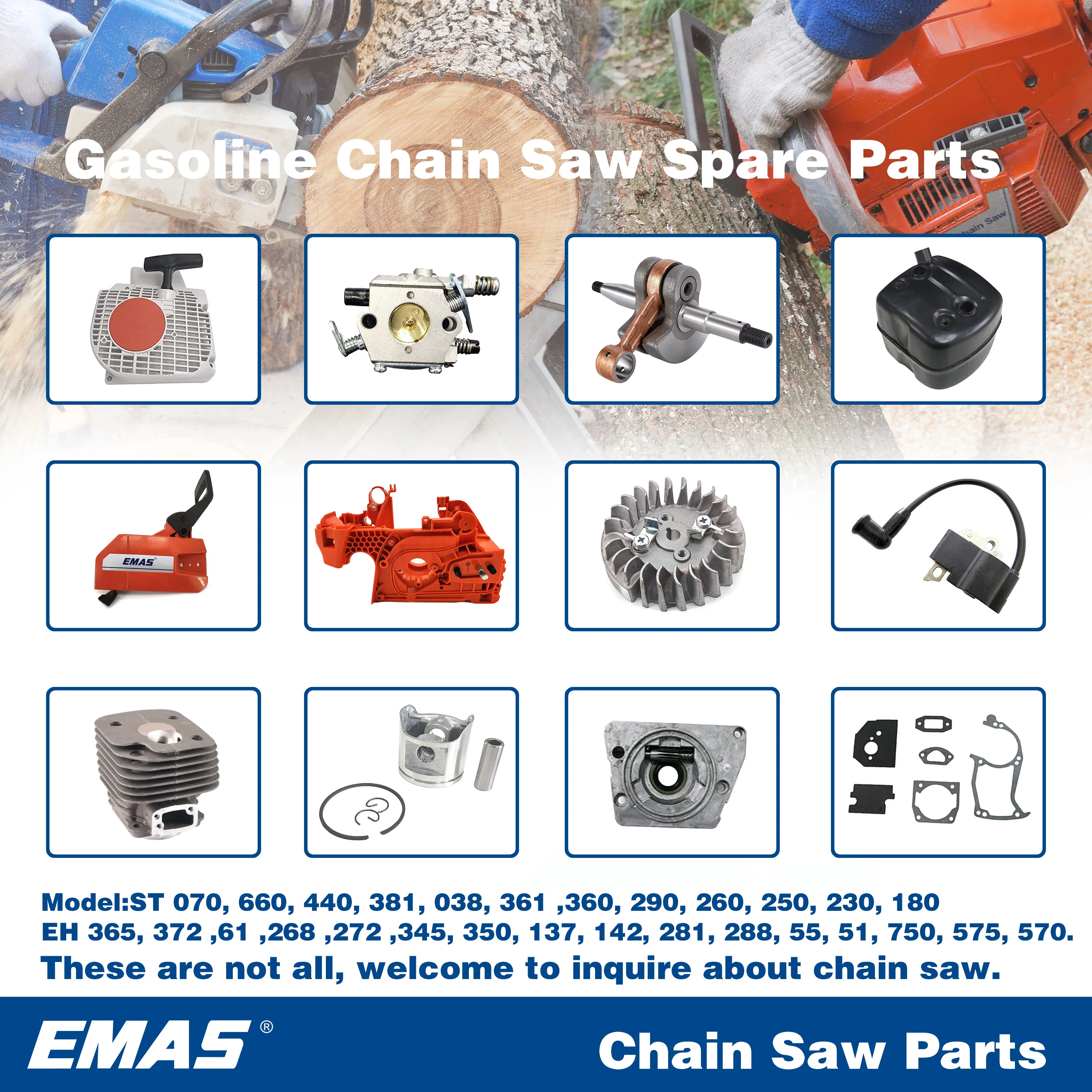 MS380 Chain Saw Magnetic Flywheel Logging Saw Gasoline Chain Saw Parts ...