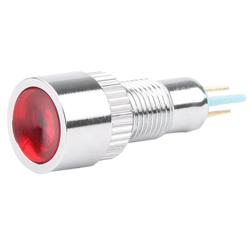 8mm Led Indicator Light Pilot 6v12v24v36v48v110v220v 12v Mini Led ...