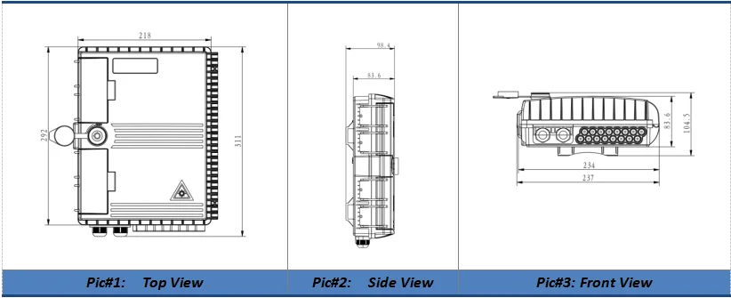 Lcp/nap 8way 16 Fo New Terminal Box Joint Junction Abs Splitter Ftth ...
