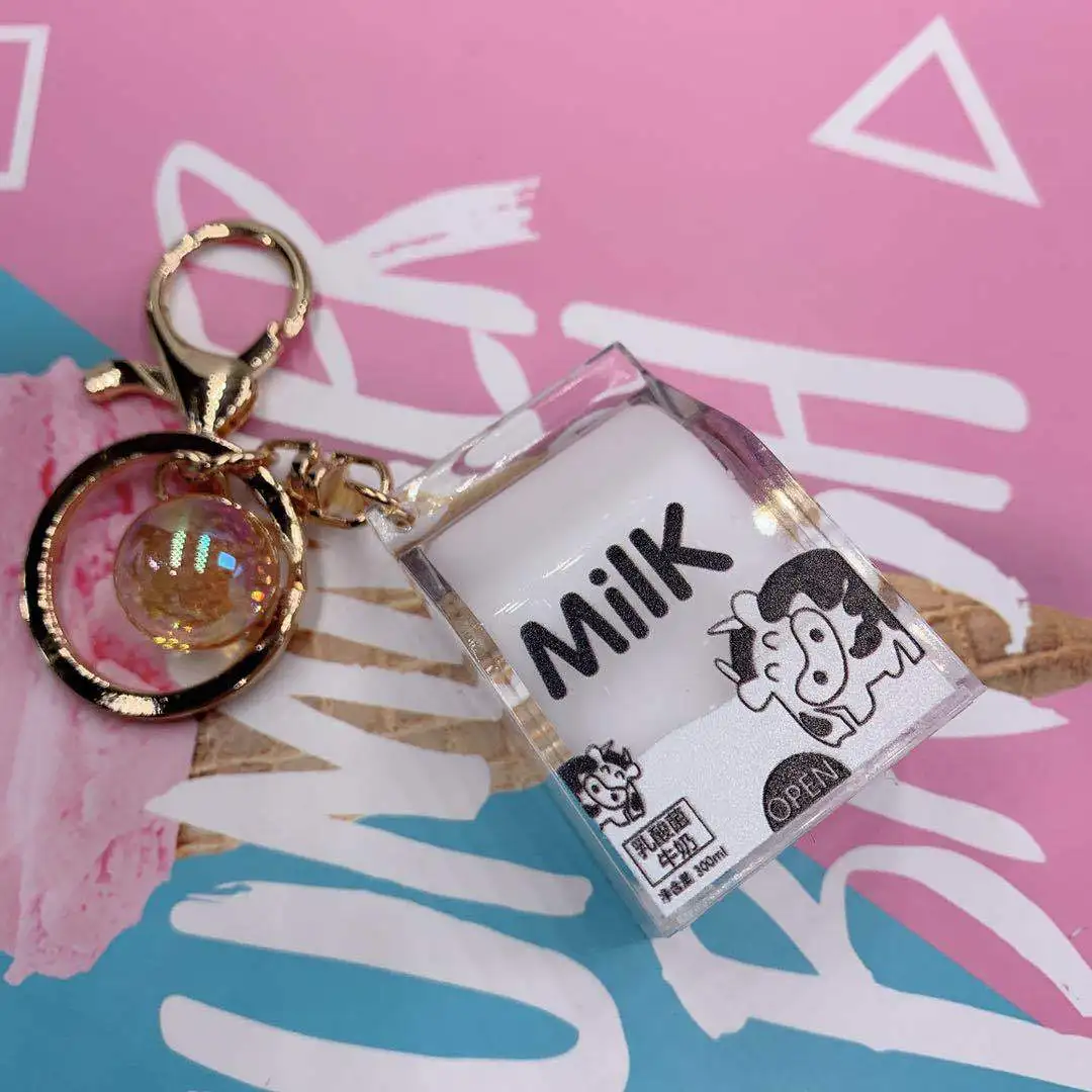 Mini Milk Box Keychain - Perfect for Promotion & Gifts