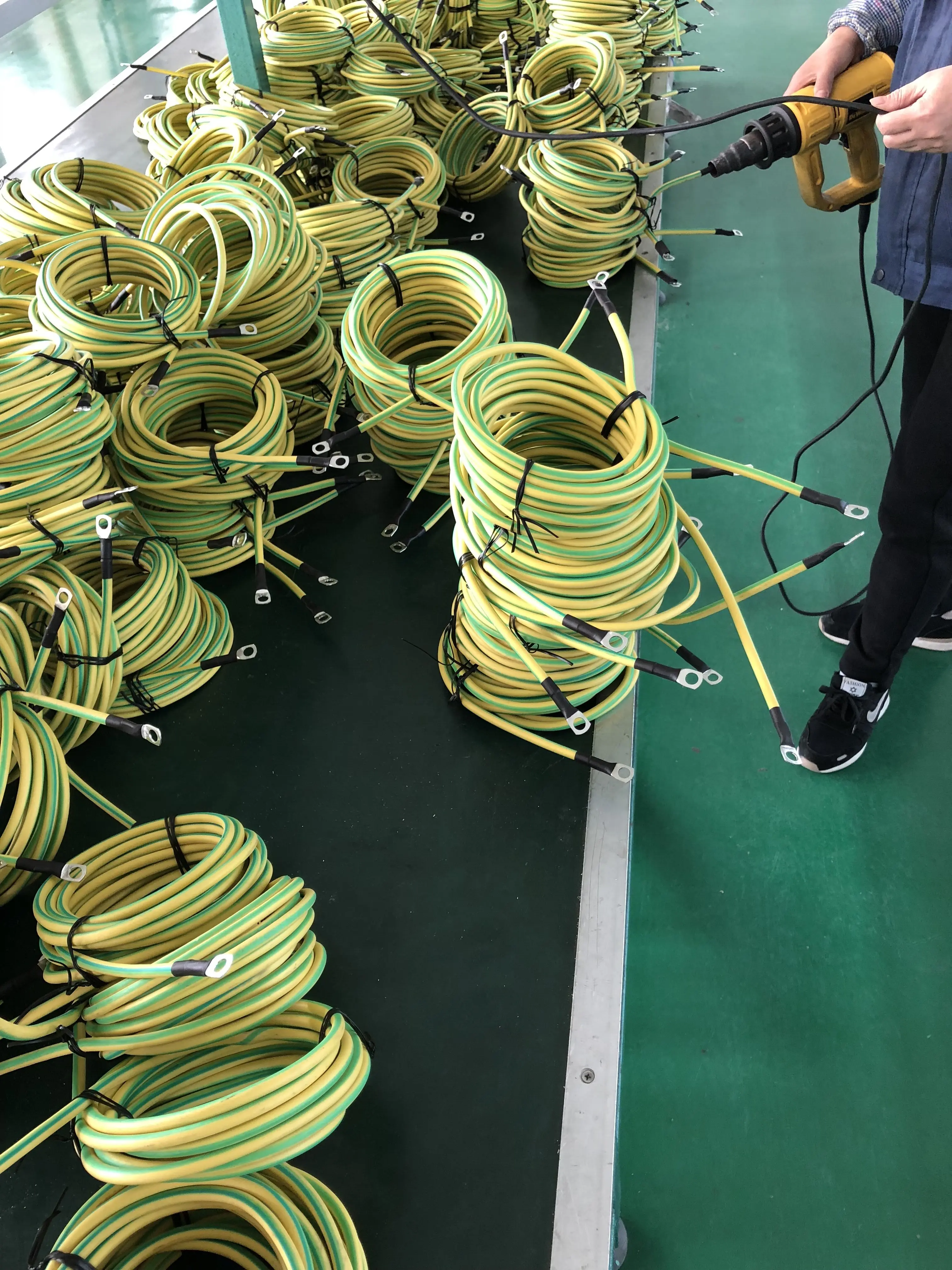Yellow Green Grounding Cable Grounding Wire Grounding Kits 4mm2 Power ...