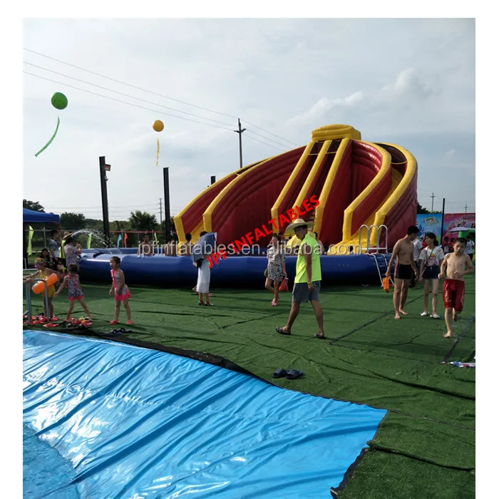 2021 Ocean Theme Water Park - Inflatable Slide & Pool