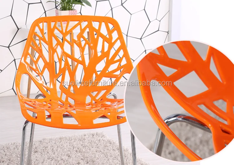 Outdoor Chairs Restaurant Dining Tree Branches Chairs Pp Plastic ...