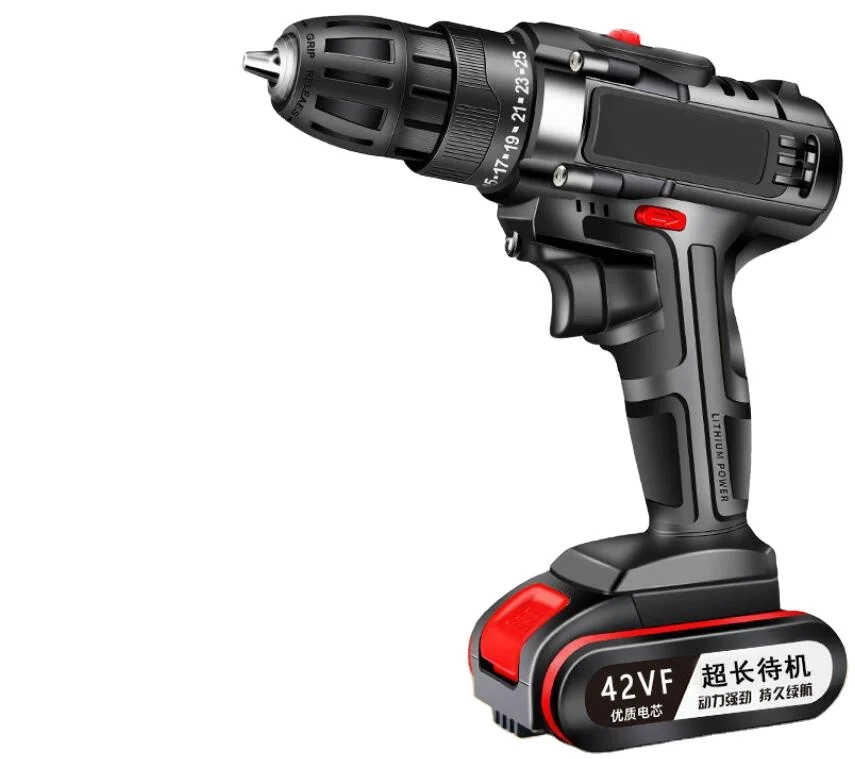 Lithium Cordless Drill - 21V Impact Drill for DIY & Households