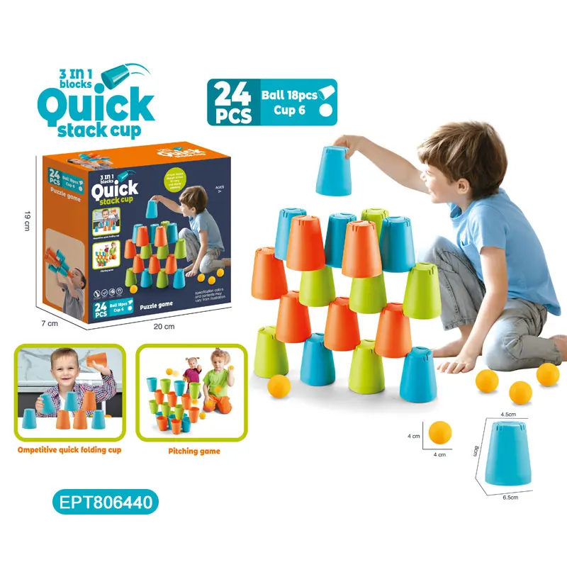 Rts Toys Kids Building Toy Stacking Cup Game Plastic Speed Stack Cups ...