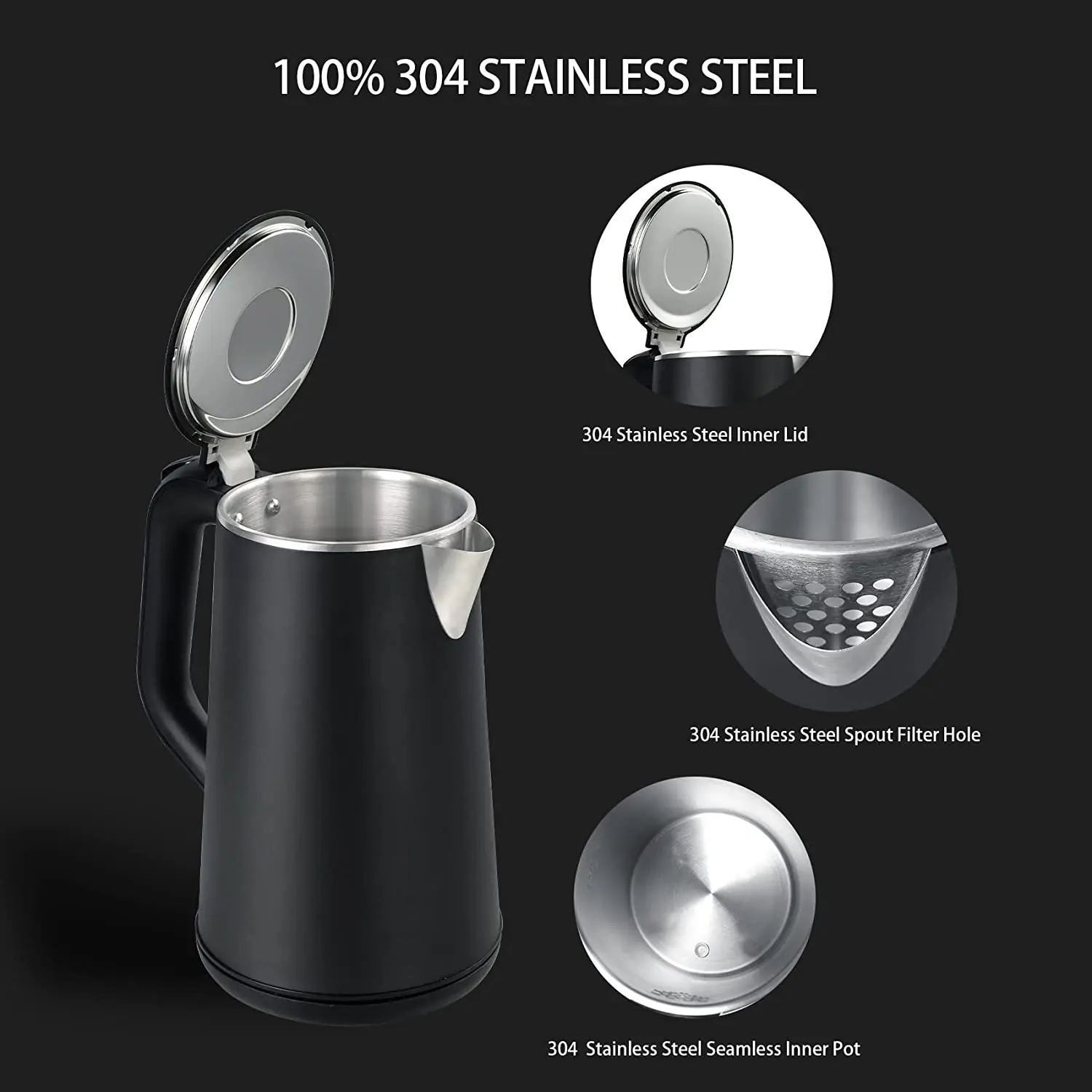 Smart Electric Kettle with Touch Screen Control & Keep Warm