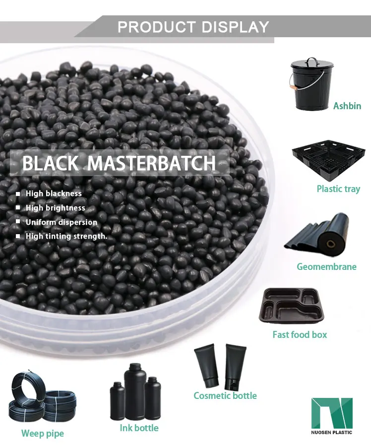 Shandong Nuosen Black Masterbatch 10%-50% Carbon Black Content ...