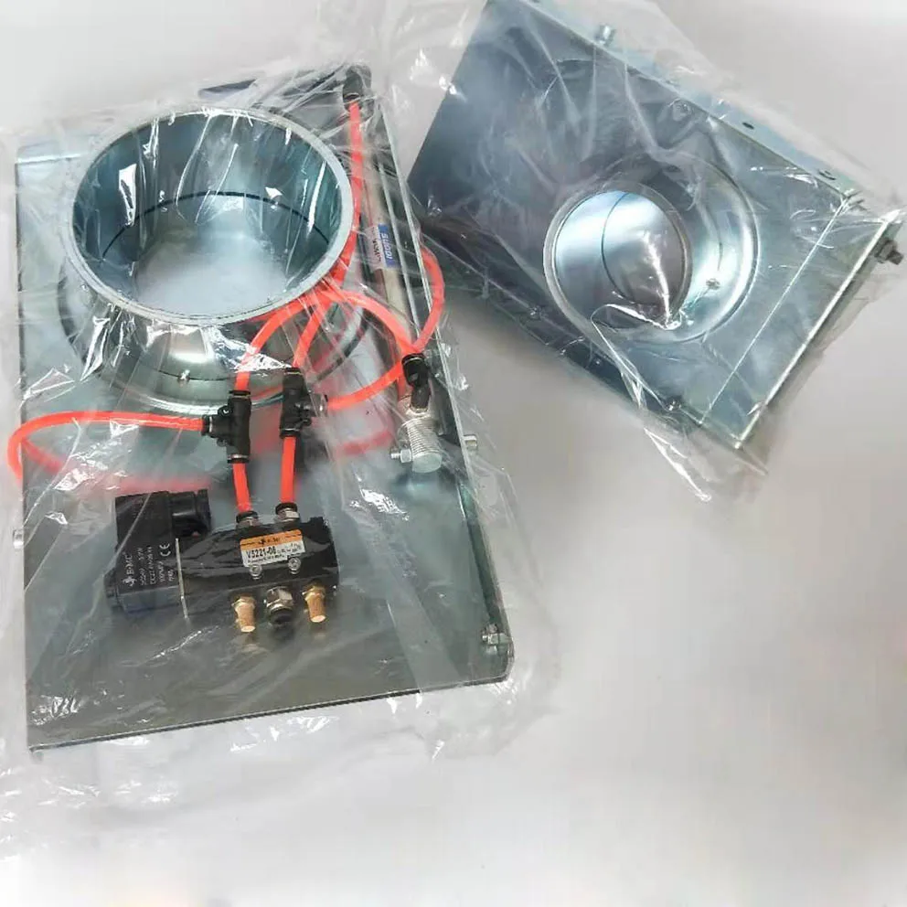 Pneumatic Blast Gate With Flared End And 24v Solenoid For Spiral Duct ...