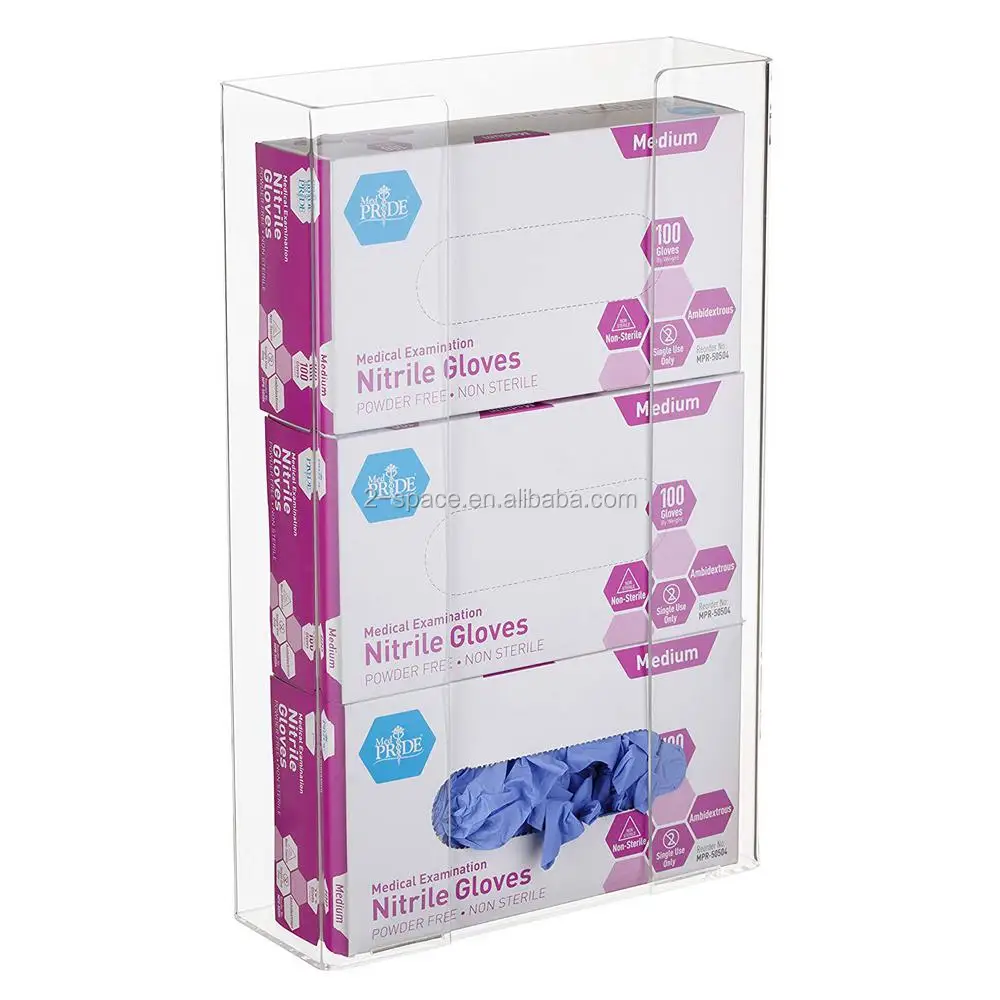 Clear Acrylic Gloves Organizer - Eco-Friendly & Portable
