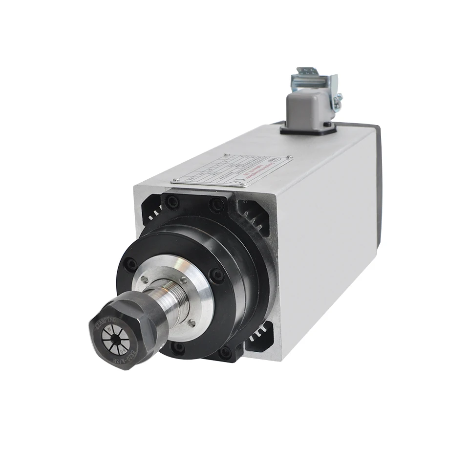 4.5kw Er25 Electric Spindle Motor Air Cooling Square Motor For Wood ...